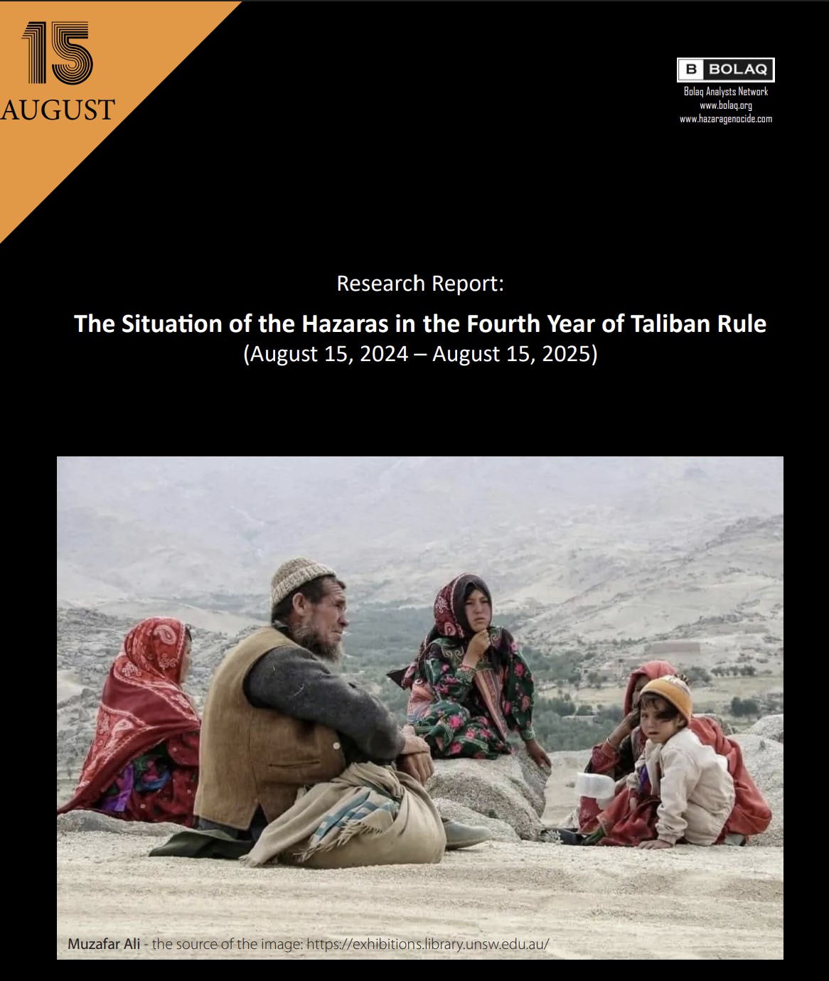 The Situation of the Hazaras in the Fourth Year of Taliban Rule - BOLAQ